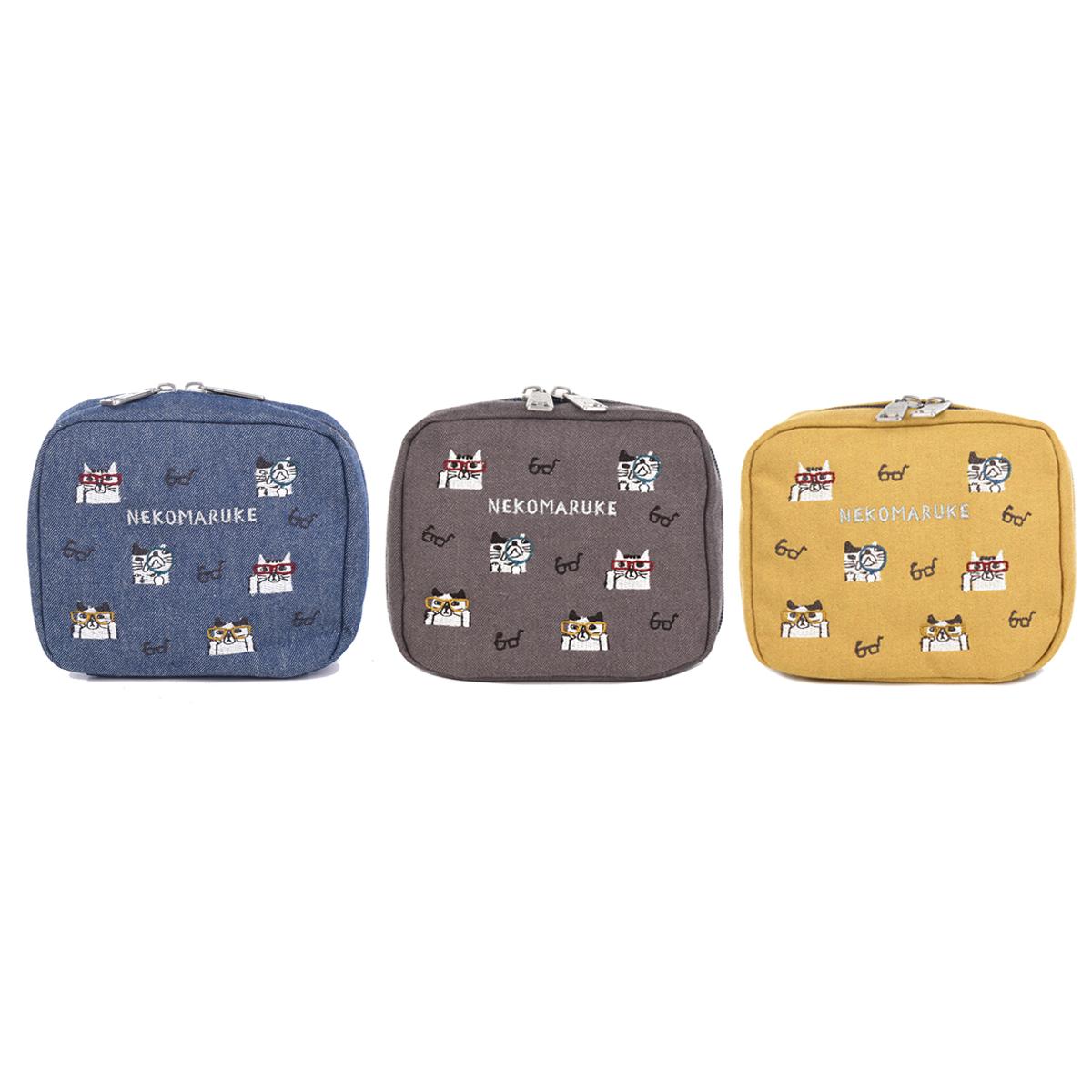 Caumeri ネコまるけ コスメポーチ/詳細