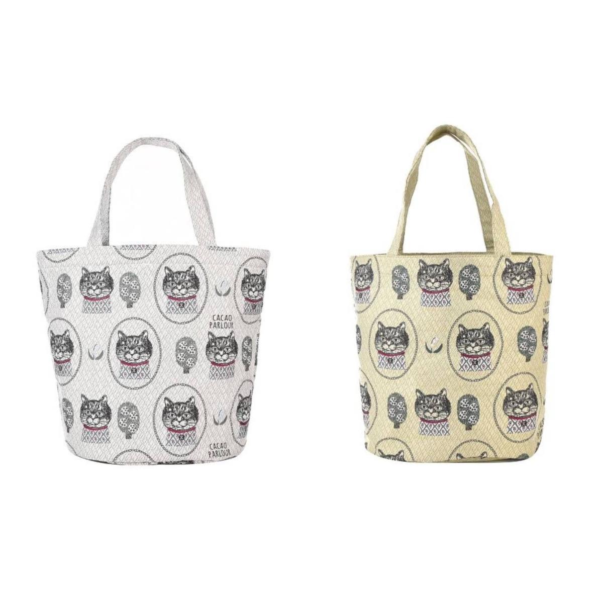Caumeri パーラーすずらん堂 ゴブラン織り トートバッグ ちまきさん柄（ねこ ネコ 猫）/詳細