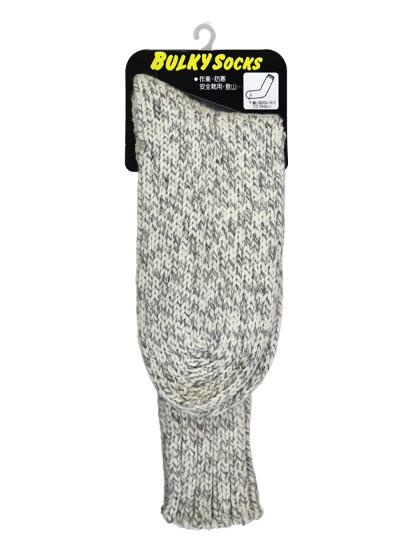 Caumeri バルキーソックス ロング 口ゴムゆるめ 25-27cm/詳細