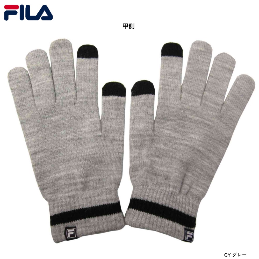 Caumeri フィラ FILA マジックグローブ 2型込 12双入り （タッチパネル対応、滑り止め加工）/詳細