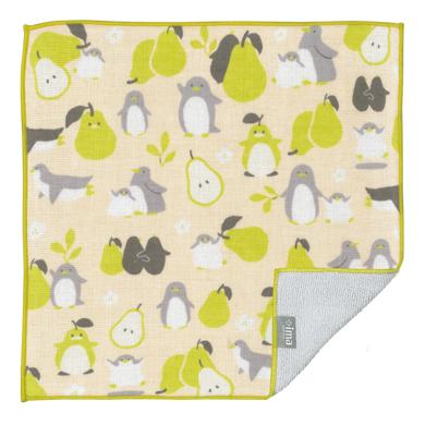 Caumeri +ima今治生まれのハンカチ ペンギンと洋梨/詳細