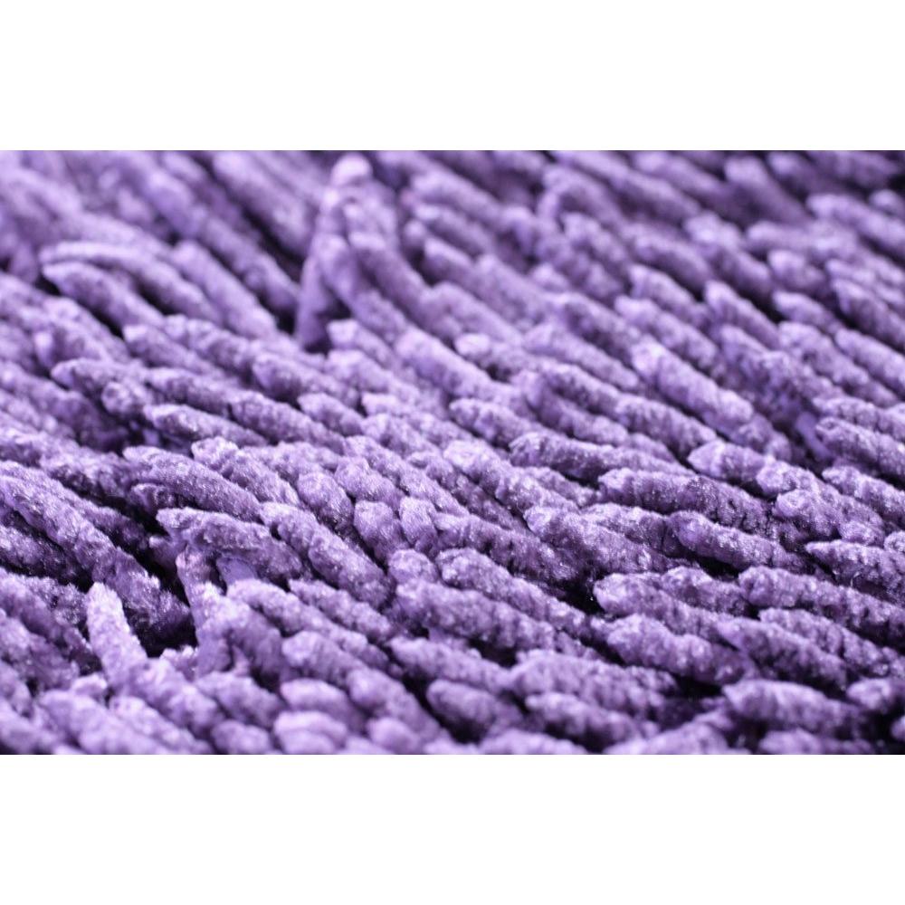 Caumeri 洗えるキラキラマット：ルアーヴル 60x90cm パープル/詳細