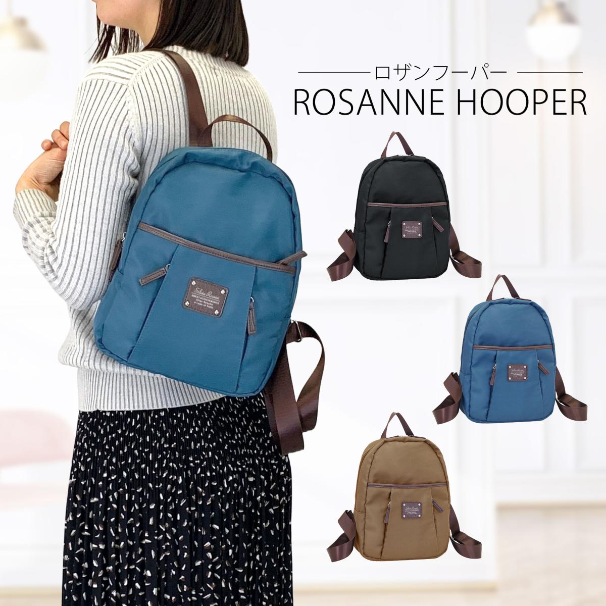 Caumeri ミセス バッグ リュック トート シンプル 無地 ブラック ネイビー ライトブラウン/詳細